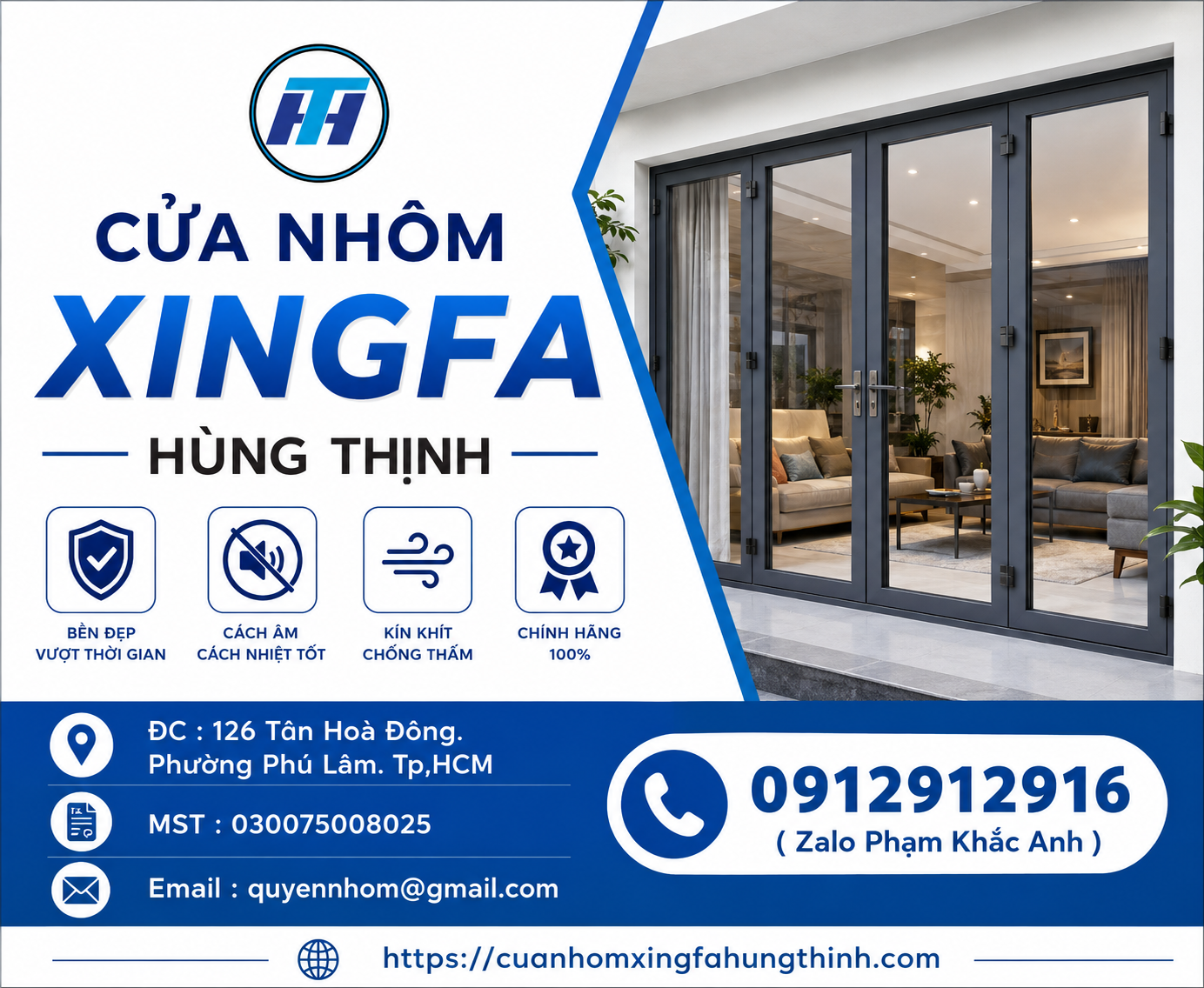 Cửa Nhôm Xingfa: Lựa Chọn Hàng Đầu Cho Mọi Công Trình Tại Phường Phú Lâm